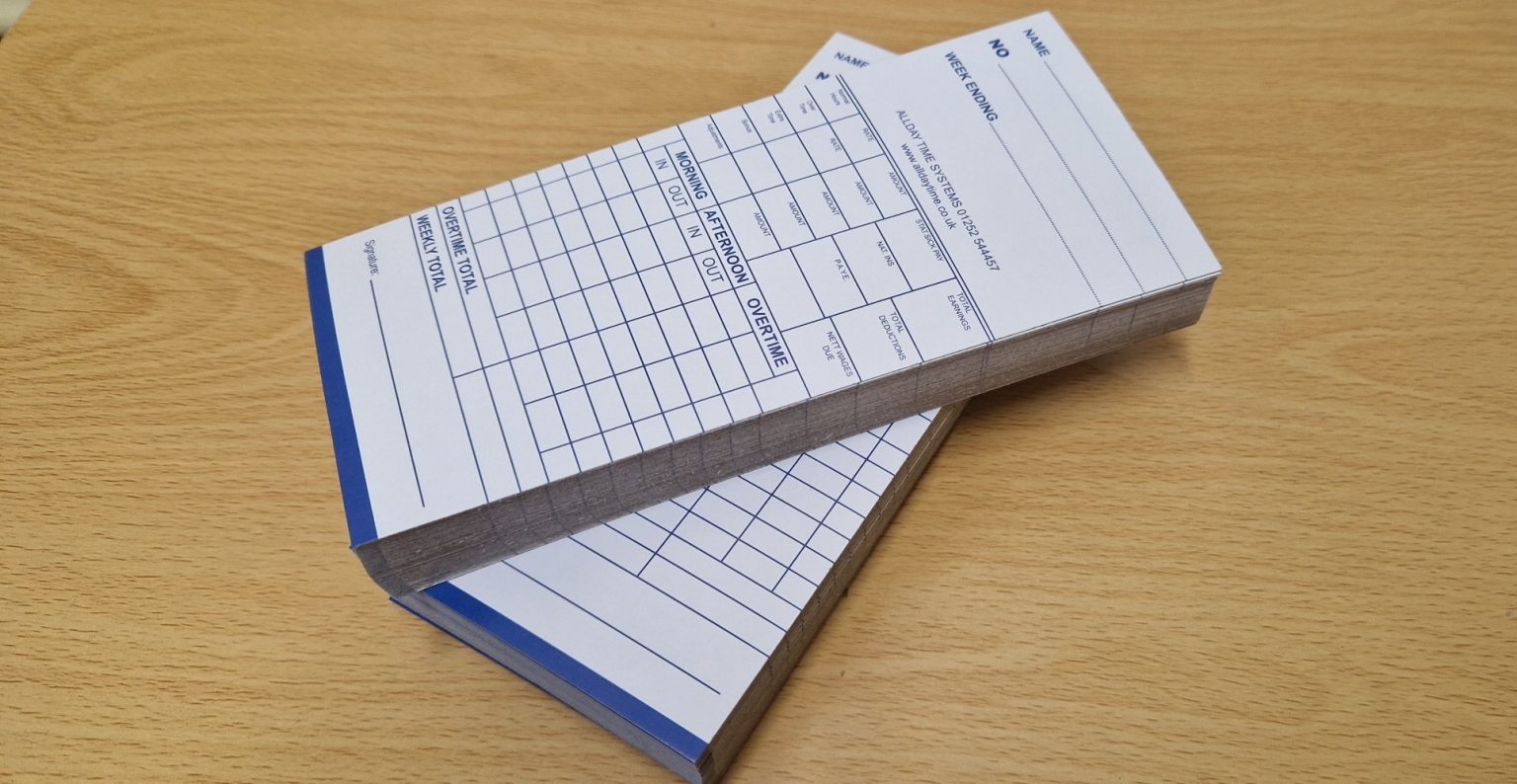 Green leaf – Clock Cards Eco Blue/Eco Green