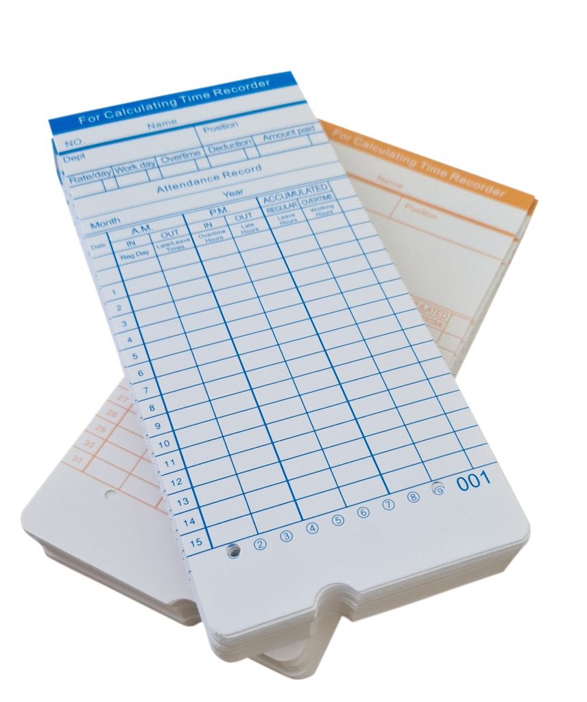 QC595 Calculating Time Recorder Cards